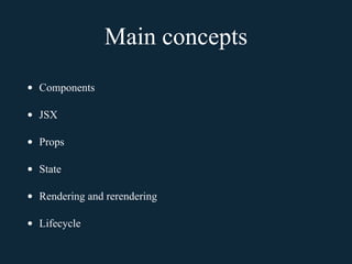 Intoduction to React | PPT