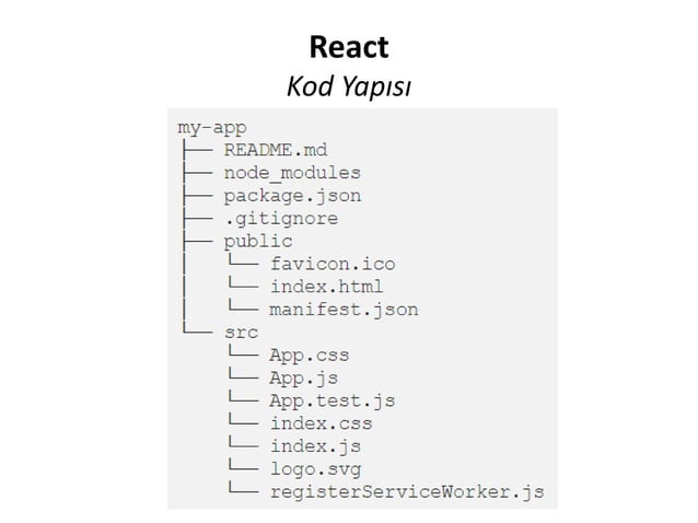 React.js Web Programlama | PPT