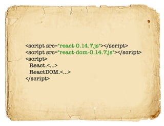 Reactjs - the good, the bad and the ugly | PPT