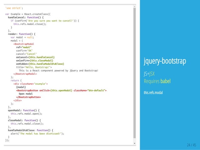 React Example + Bootstrap | PDF