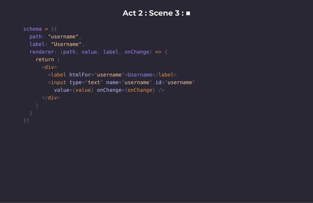 Taming forms with React | PPT