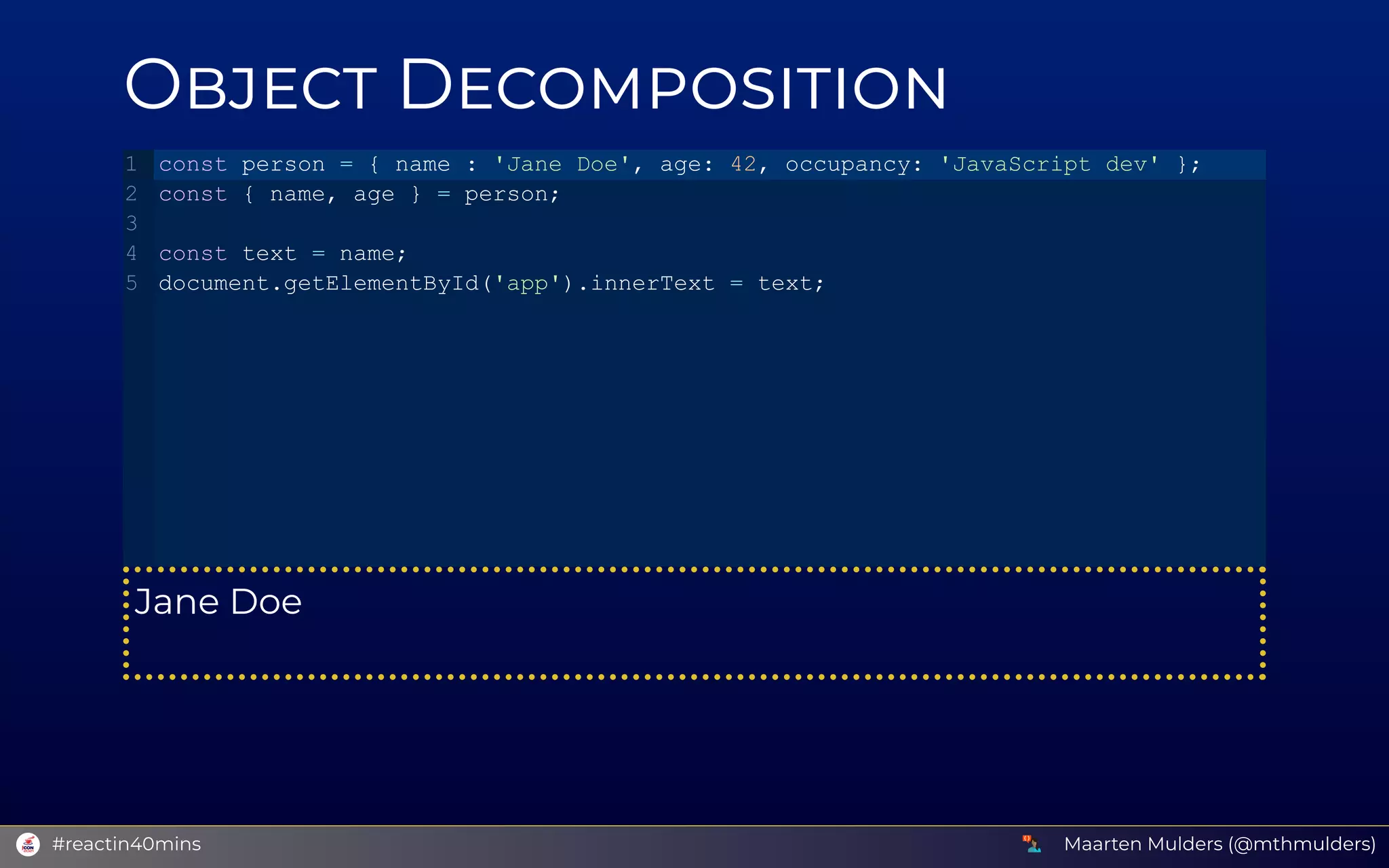 React in 40 minutes (JCON) | PPT
