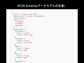 react-jsonschema-formについて | PPTX | Web Development | Internet