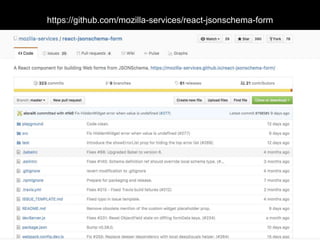 react-jsonschema-formについて | PPTX | Web Development | Internet