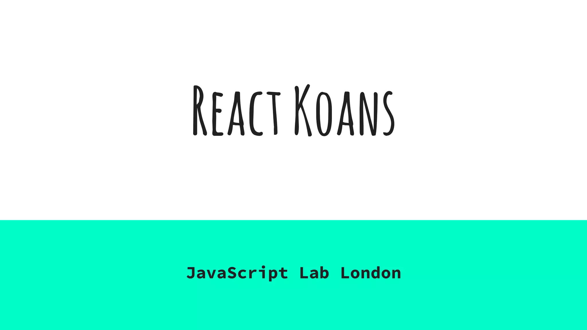 React koans | PDF