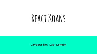 React koans | PDF