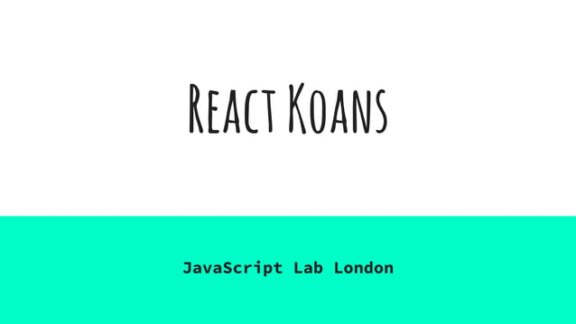 React koans | PDF