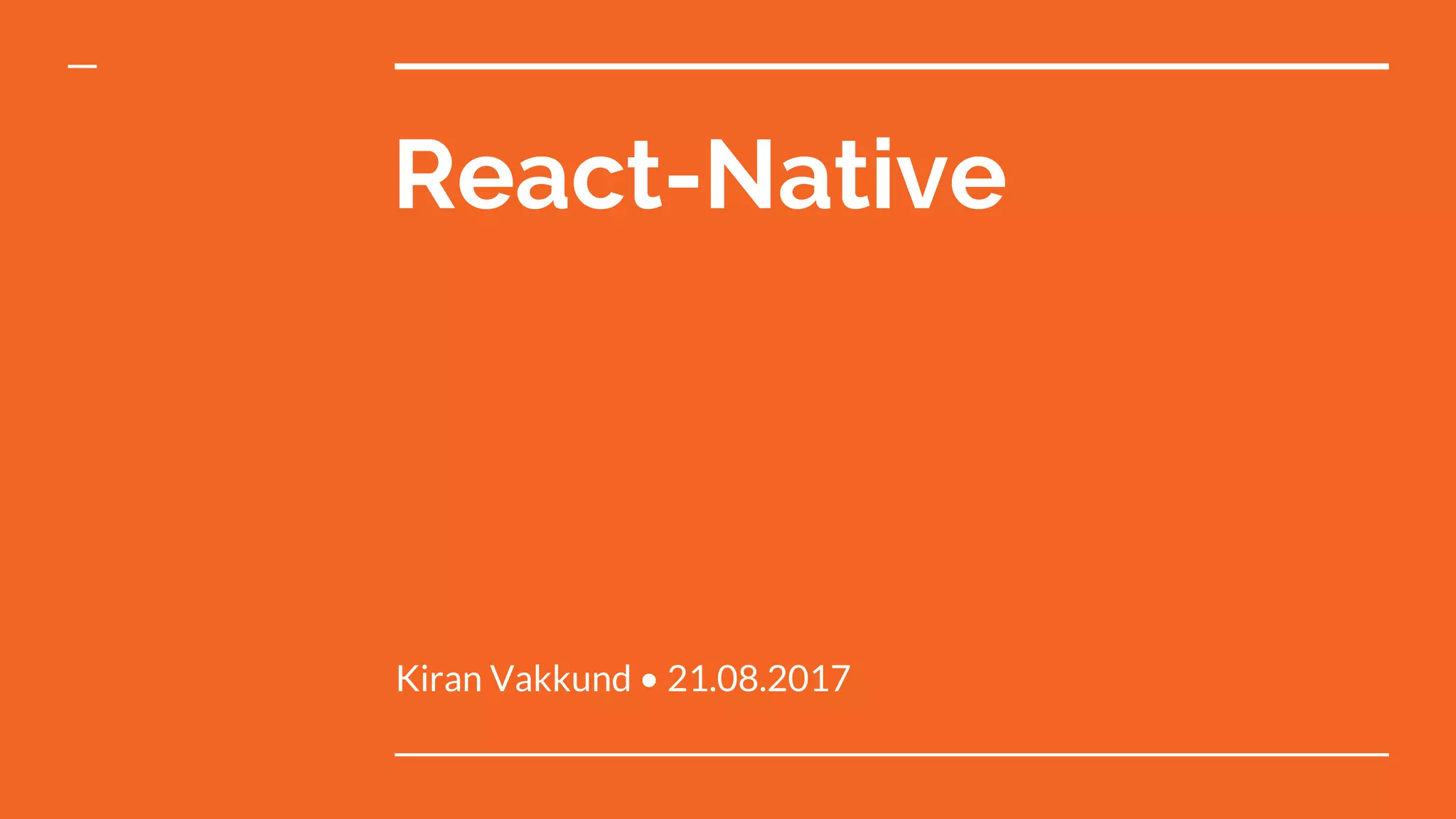 React Native | PPTX