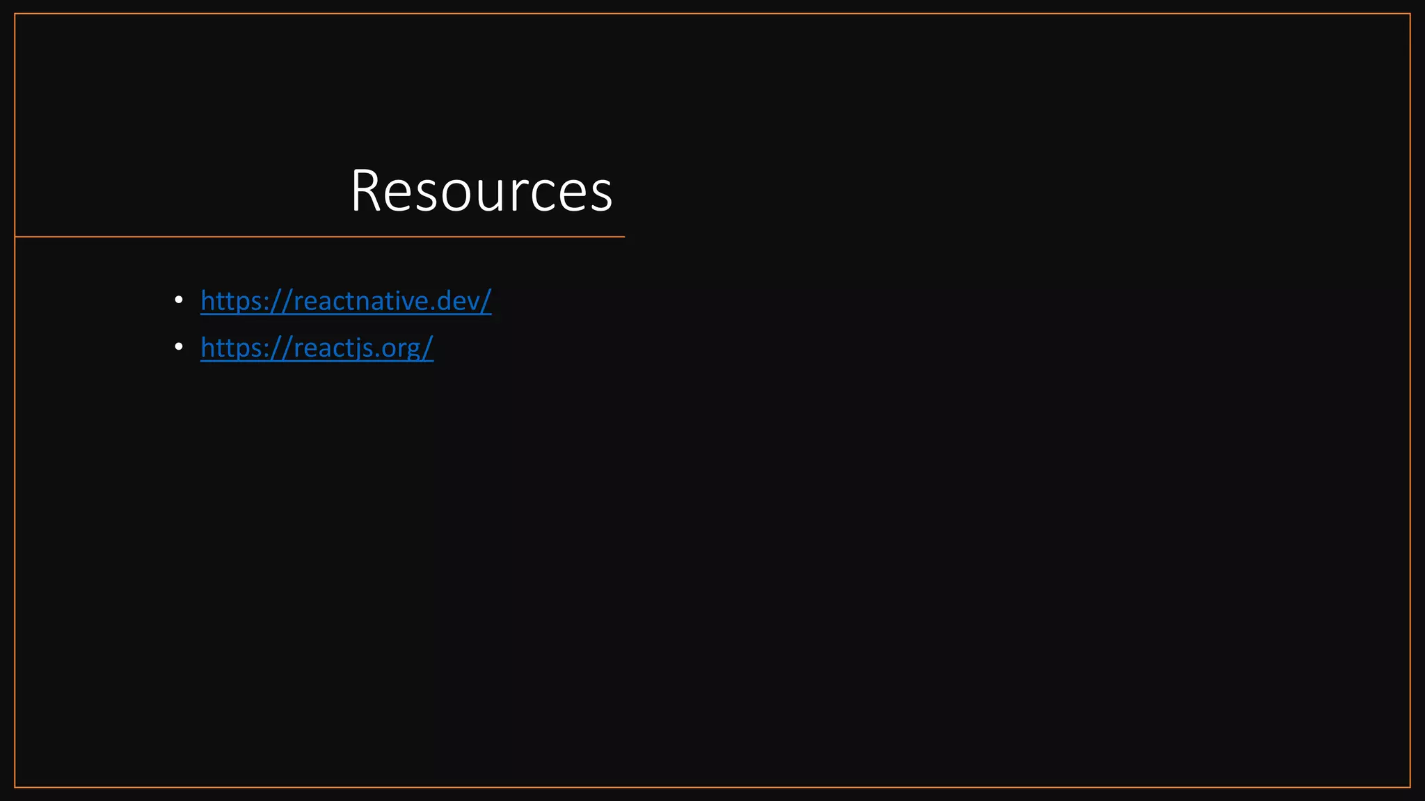 Introduction To React Native Ppt