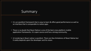 Introduction to React native | PPT