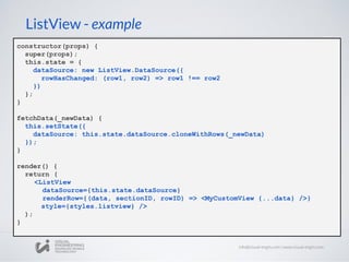 Workshop 25: React Native - Components | PPT