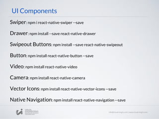Workshop 25: React Native - Components | PPT