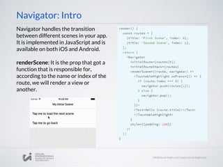 Workshop 25: React Native - Components | PPT