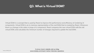 Top React Native Interview Questions and Answers in 2023 | PDF
