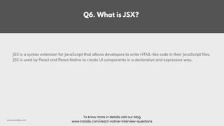 Top React Native Interview Questions and Answers in 2023 | PDF