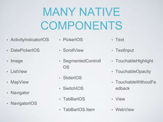 React Native - Introductory Tutorial | PPTX