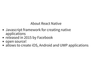 React Native in a nutshell | PDF