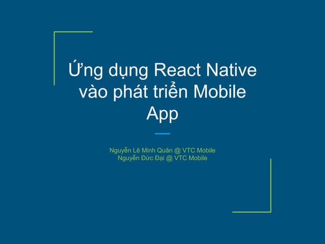 R&D - React Native | PPT