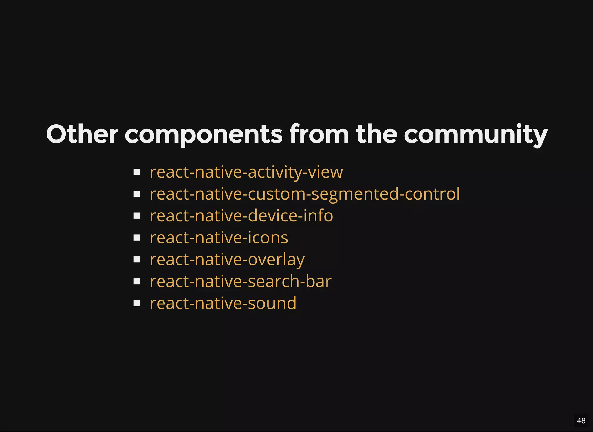 React Native custom components | PDF