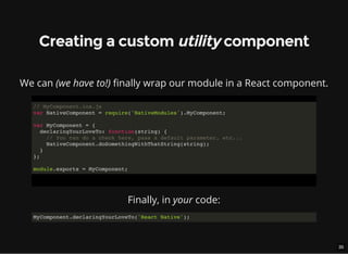 React Native custom components | PDF