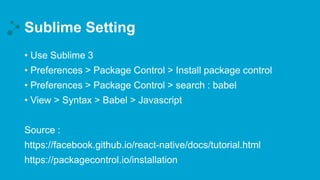 React Native Masterclass | PPTX