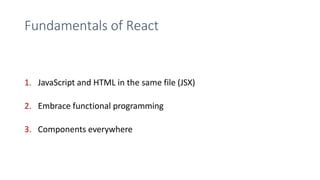 react-slides.pptx | Web Development | Internet