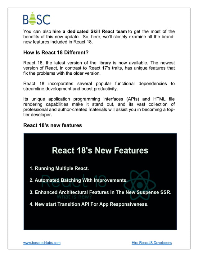 React 18: New Features & Innovations | PDF