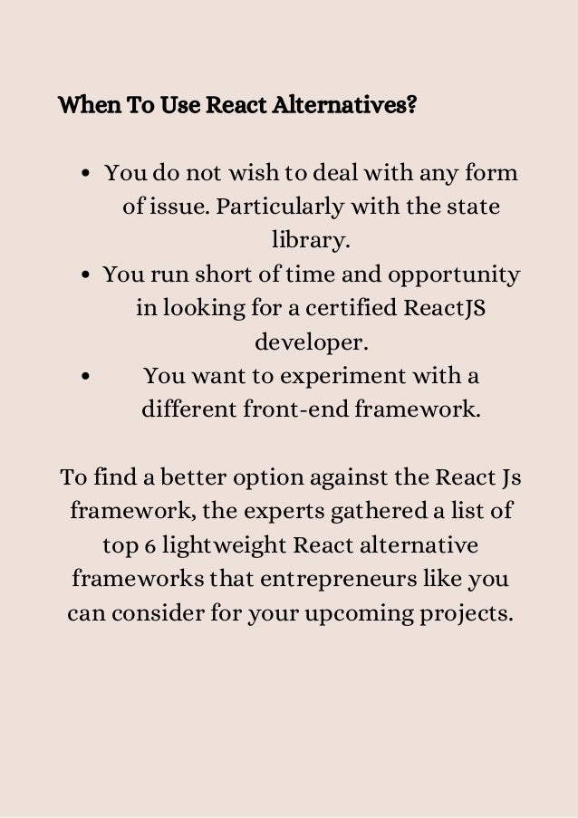 React Alternatives Frameworks- Lightweight Javascript Libraries.pdf