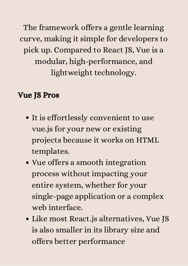React Alternatives Frameworks- Lightweight Javascript Libraries.pdf ...