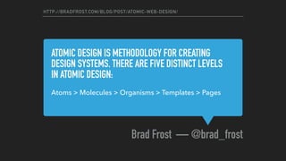 React Storybook, Atomic Design, and ITCSS | PPT