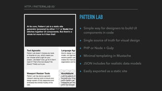 React Storybook, Atomic Design, and ITCSS | PPT