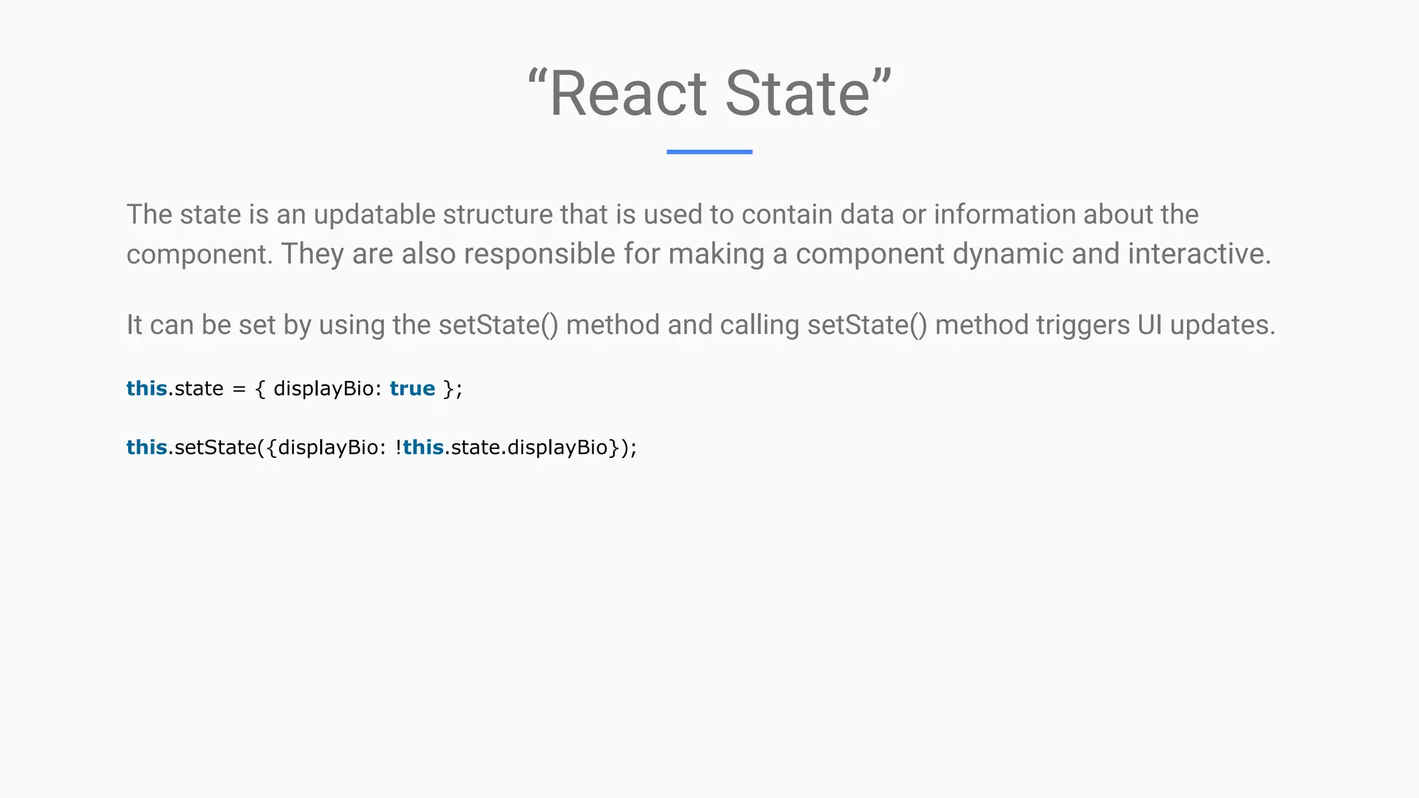 React basics | PPTX | Web Development | Internet