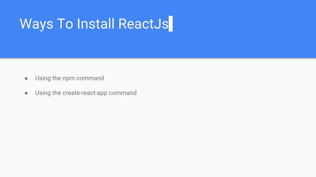 React basics | PPTX | Web Development | Internet