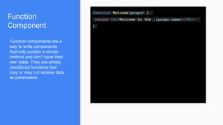 React basics | PPTX | Web Development | Internet