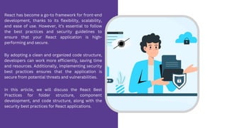 React Best Practices and Security Build High-Performing Applications.pptx