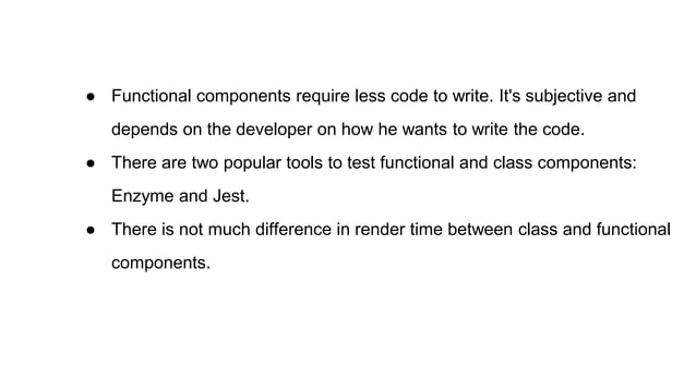 React Class Components vs Functional Components: Which is Better? | PPTX