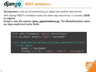 React django | PPTX | Web Development | Internet