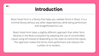 React Hook Form | PDF