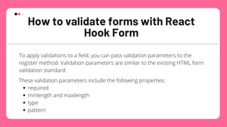 React Hook Form | PDF