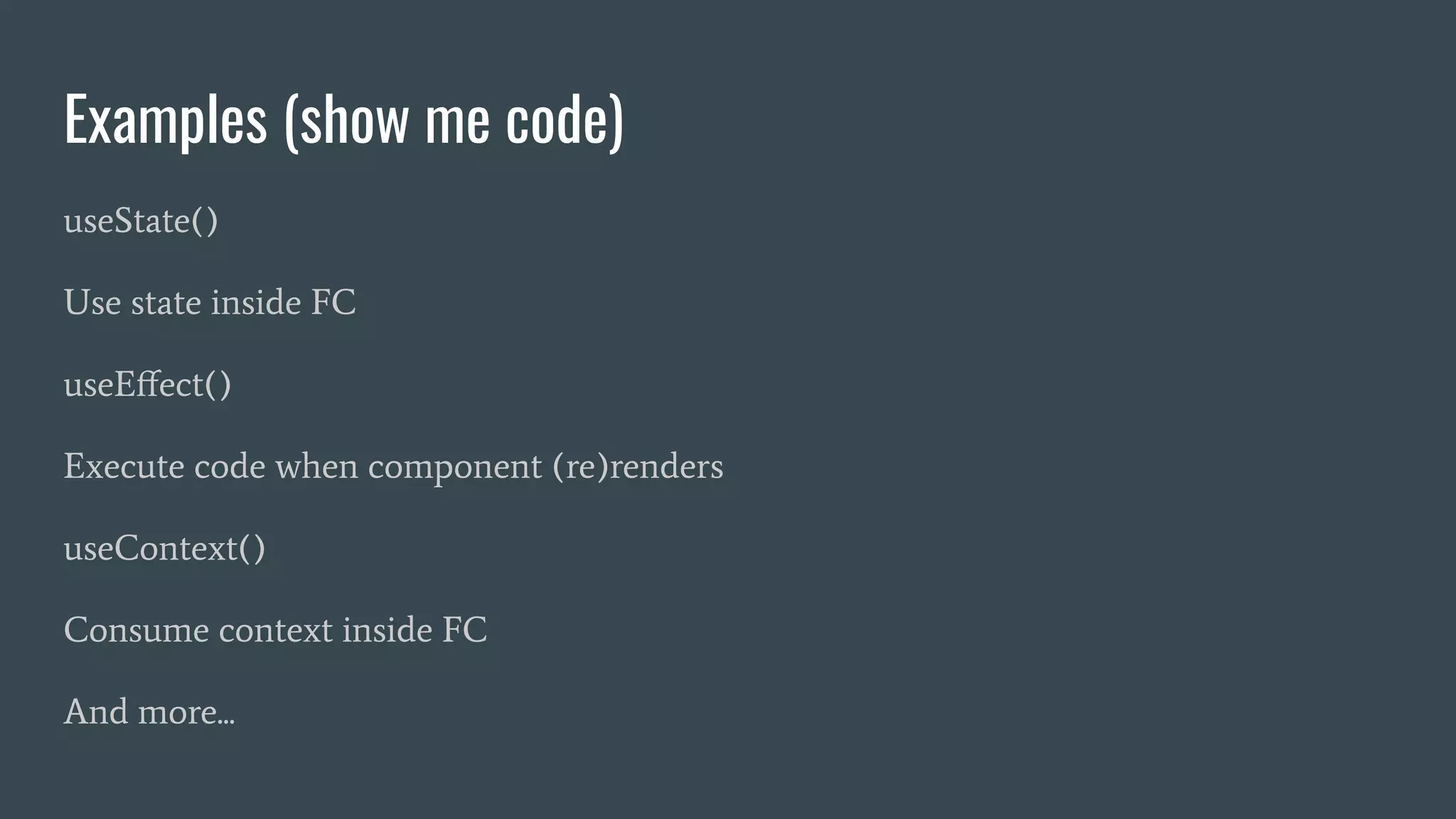 React Hooks Webinar Slides Ppt