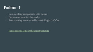 React hooks Webinar slides | PDF
