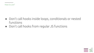 React Hooks | PPTX | Web Development | Internet