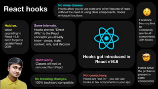 React hooks Episode #1: An introduction. | PPT