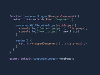 Higher Order Components and Render Props | PDF