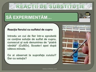 Reactii de substitutie | PPTX