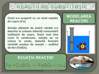 Reactii de substitutie | PPTX