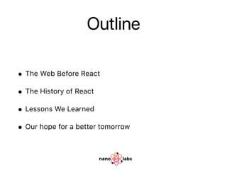 React in 2018 | PPT