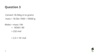 Reacting masses and yield (GCSE Chemistry) - worksheet.pptx