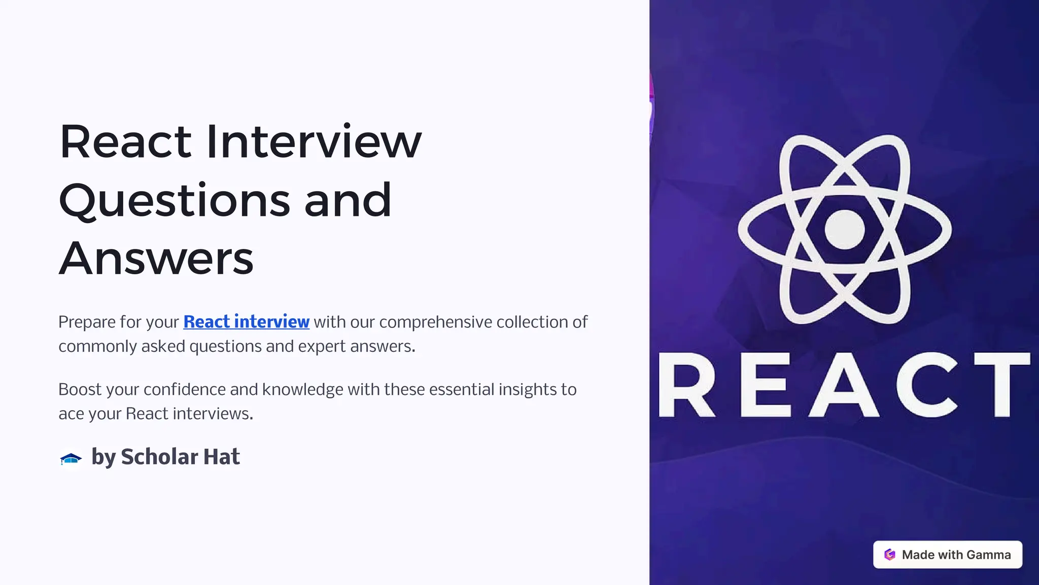 React Interview Questions and Answers by Scholarhat | PDF | Web Development | Internet