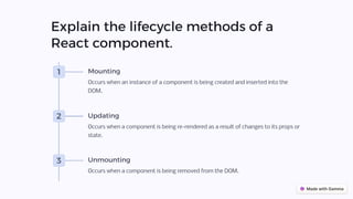 React Interview Questions and Answers by Scholarhat | PDF